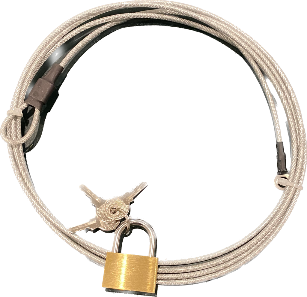 Lock with 3 Keys and 7 ft Cable – MCarCovers